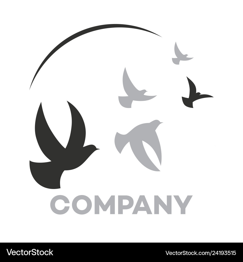 Modern dove logo Royalty Free Vector Image - VectorStock