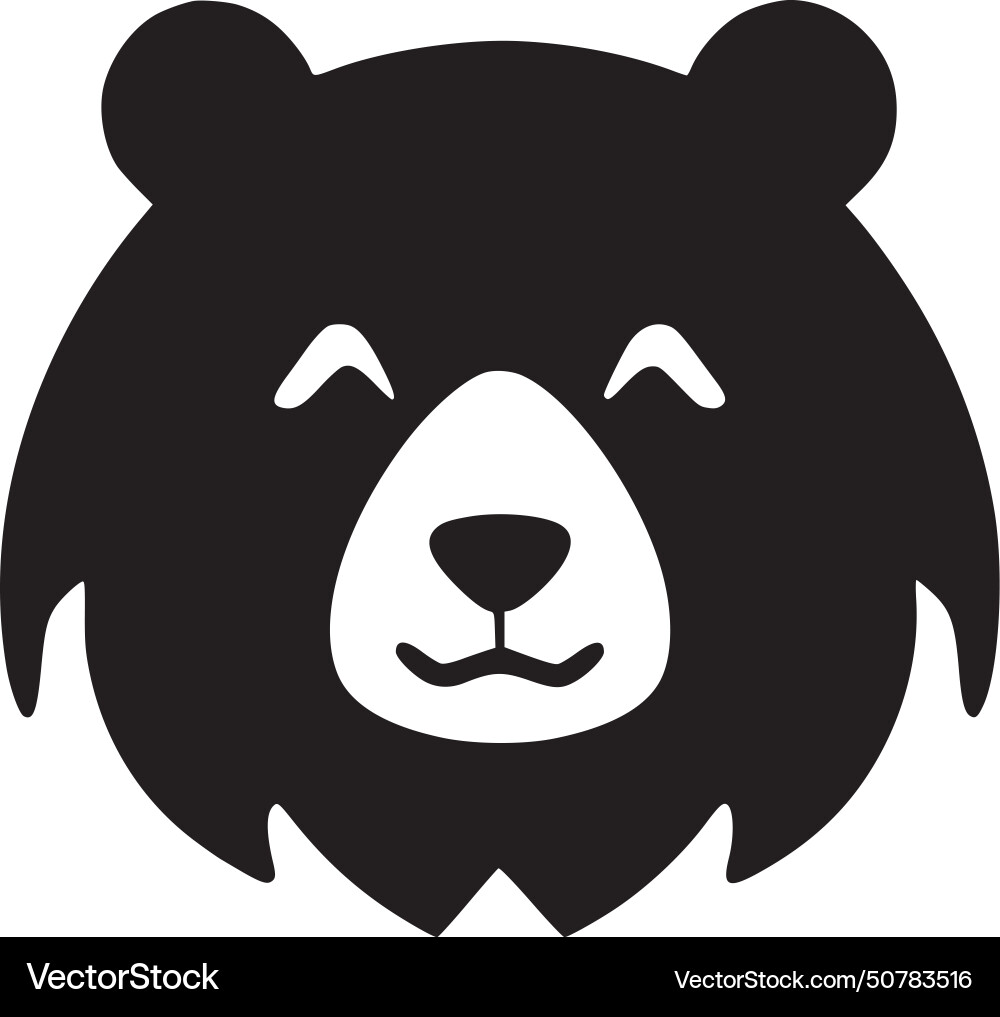 Bear - minimalist and simple silhouette Royalty Free Vector