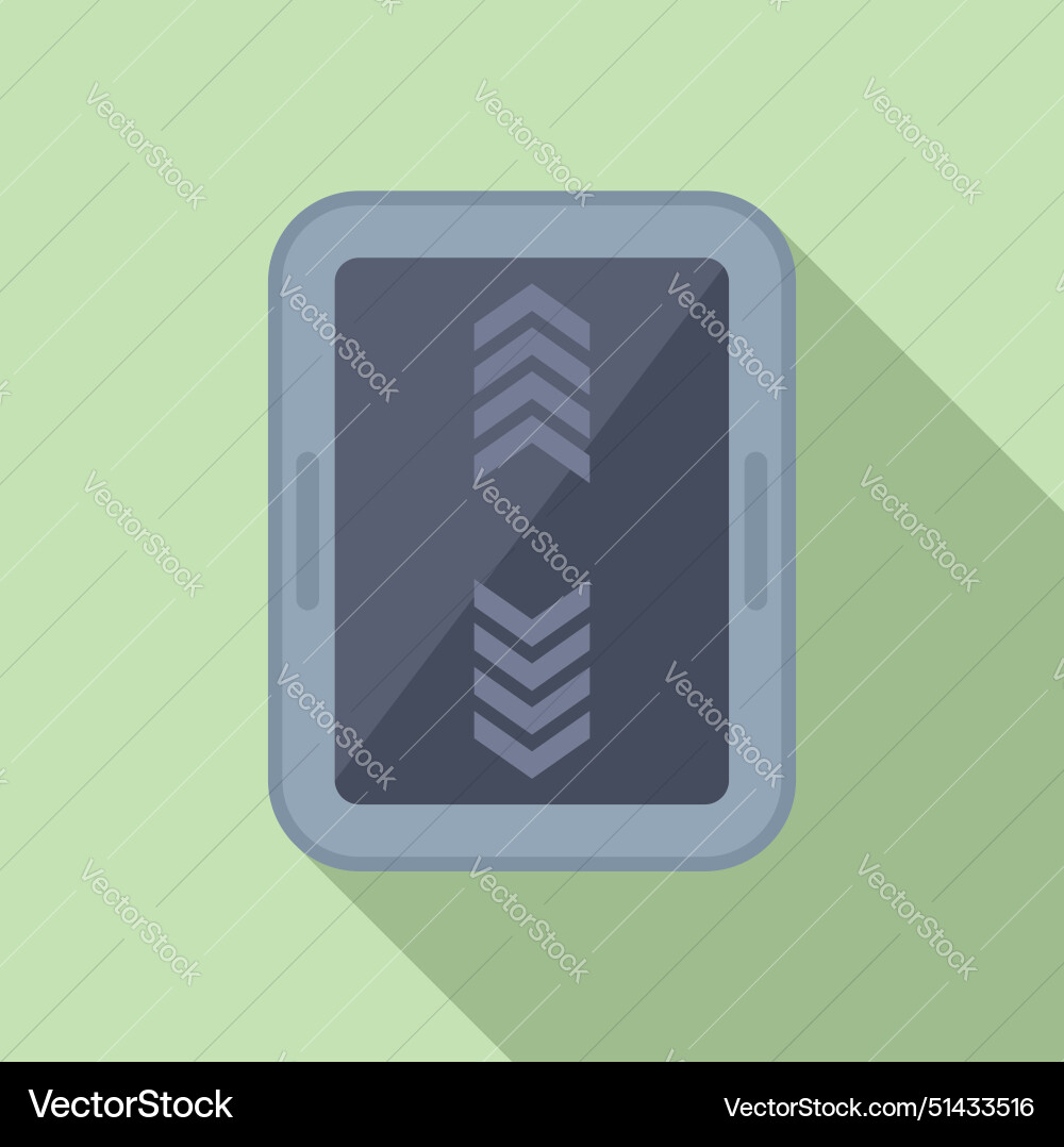 Flat design of smartphone with arrows Royalty Free Vector