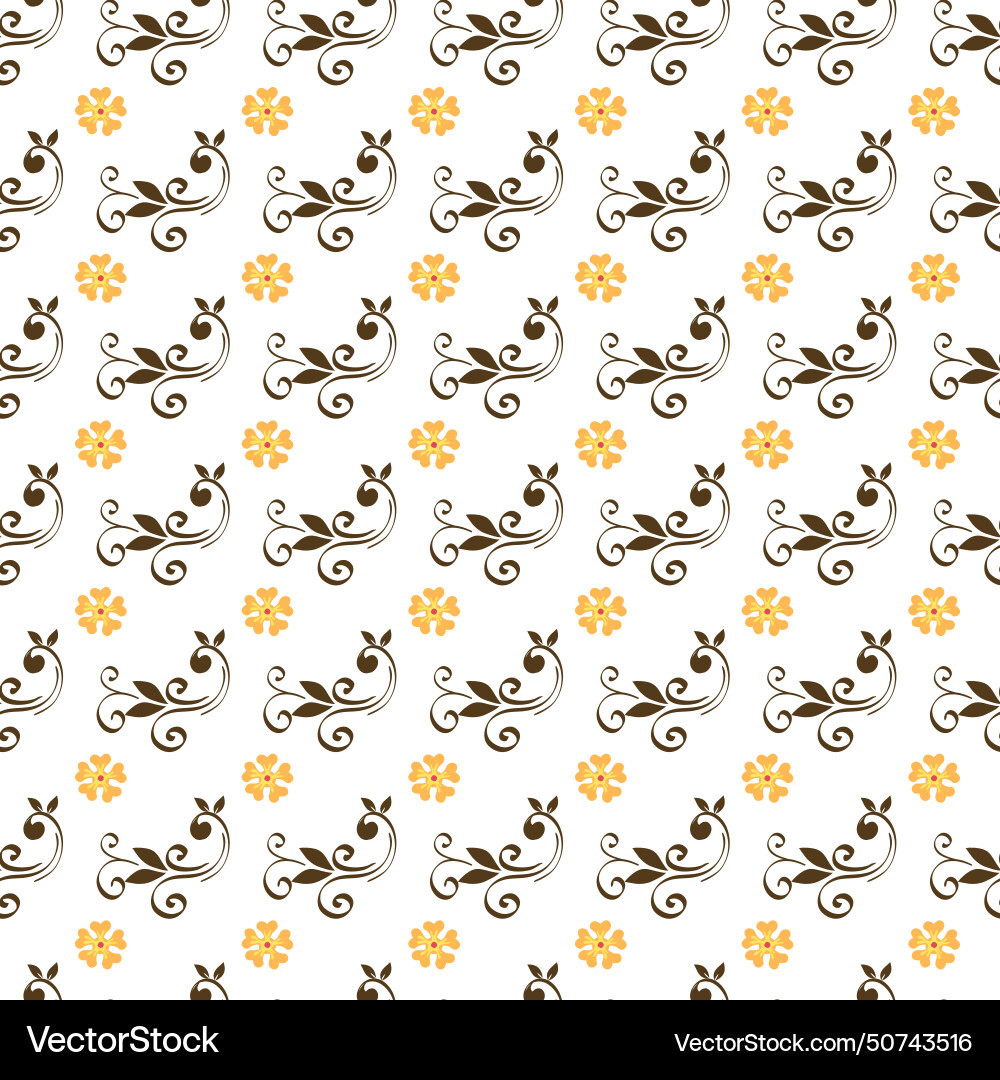 Free floral pattern design Royalty Free Vector Image