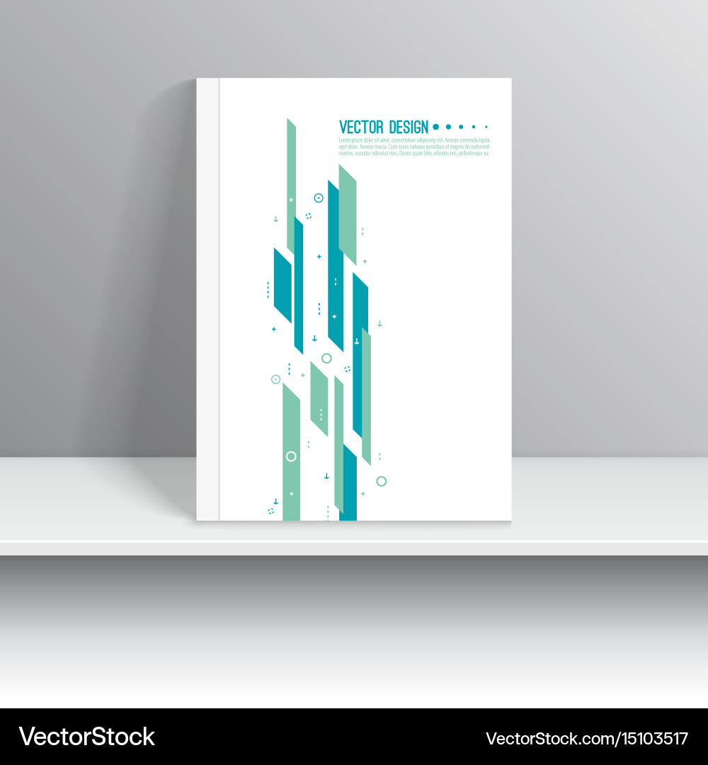 Modern Journal Cover Template Royalty Free Vector Image