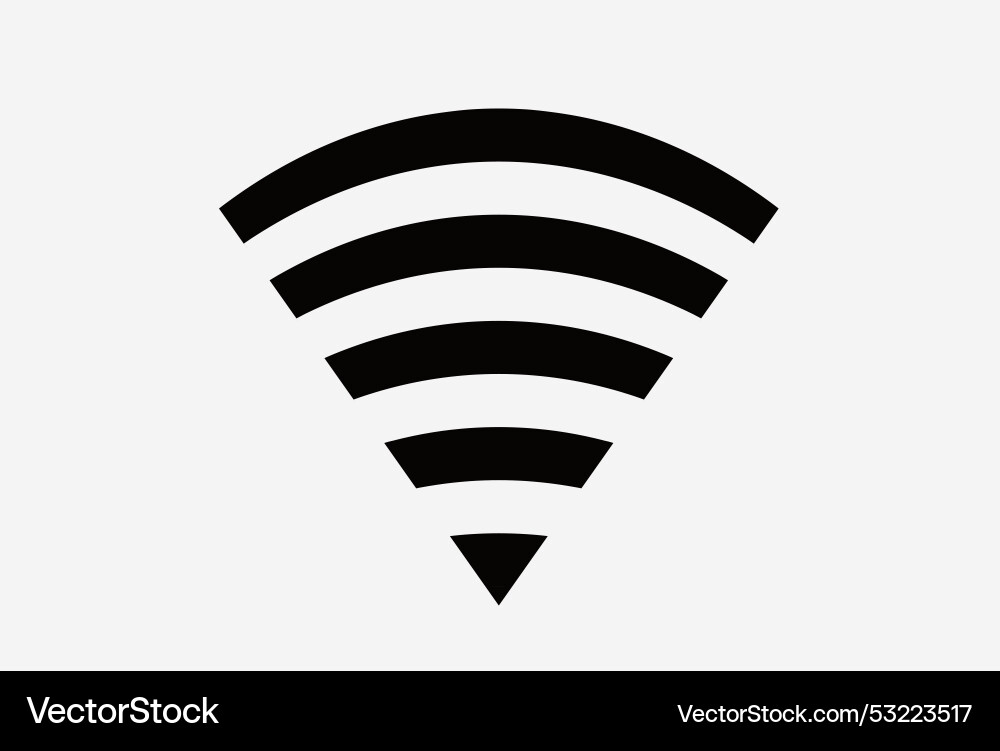 Wifi hotspot symbol icon Royalty Free Vector Image