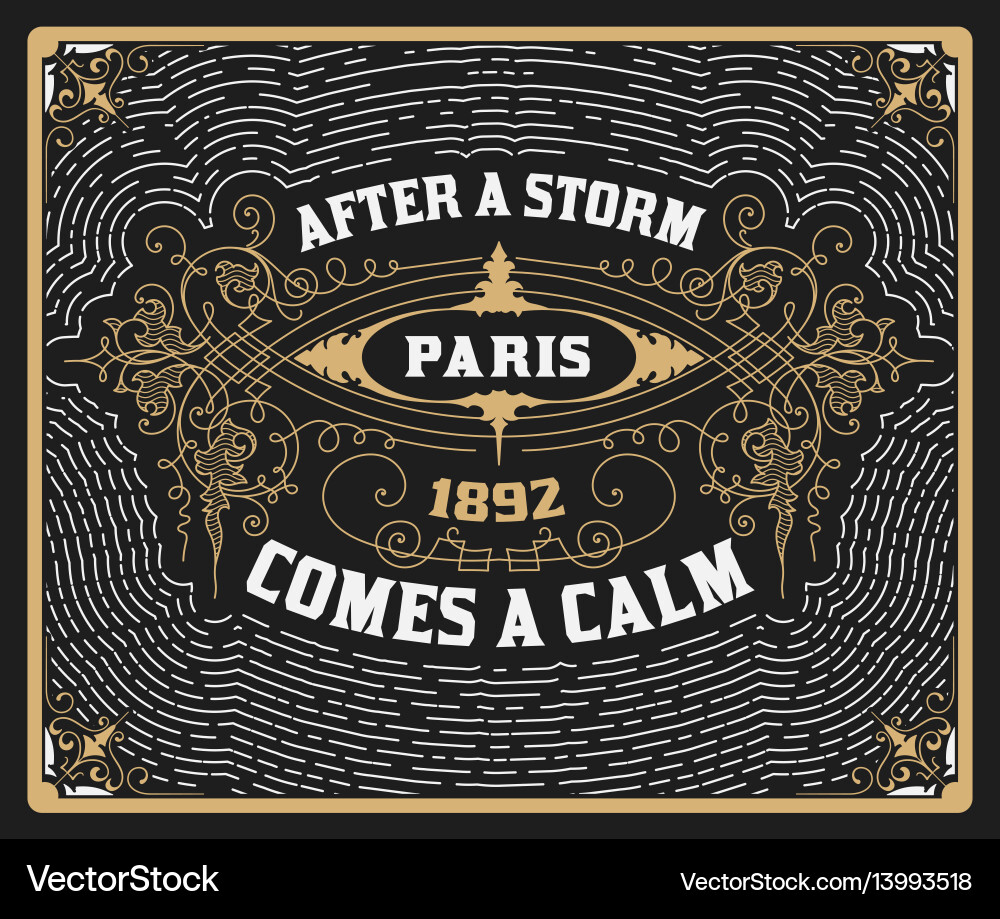 Baroque design template Royalty Free Vector Image