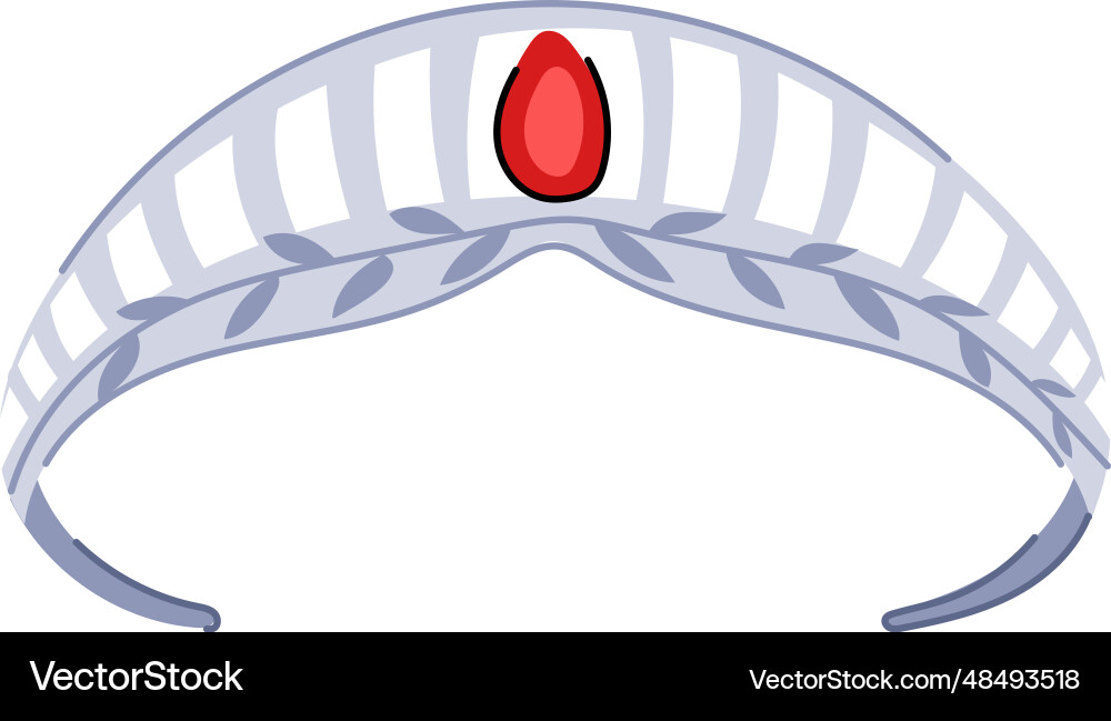 Girl tiara cartoon Royalty Free Vector Image - VectorStock