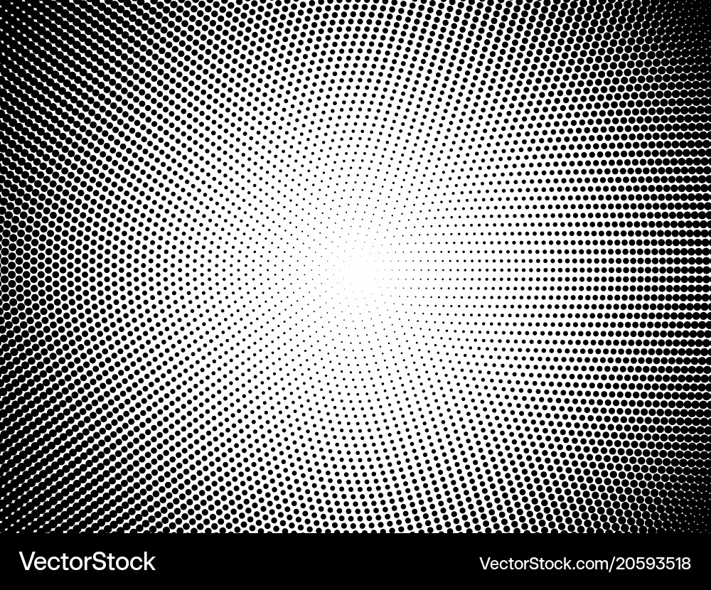 Radial halftone pattern gradient background Vector Image