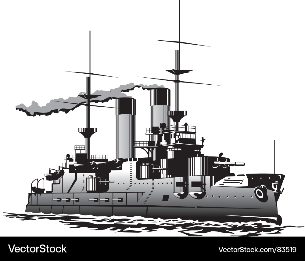 Battleship Royalty Free Vector Image - VectorStock