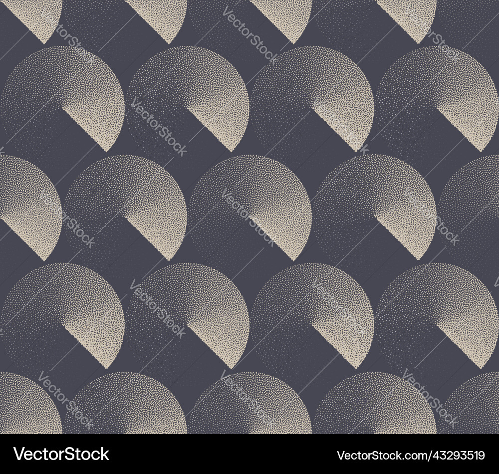 Circles clockwise gradient seamless pattern Vector Image