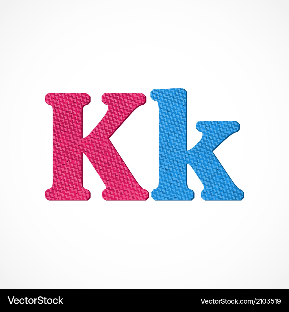 Letter Texture Collection Royalty Free Vector Image