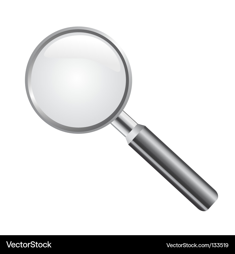 Magnifying glass Royalty Free Vector Image - VectorStock