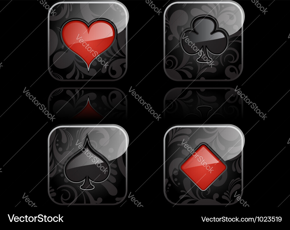 Playing Card Symbols Royalty Free Vector Image