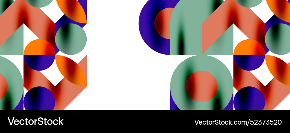 Circle pattern round elements with lines Vector Image