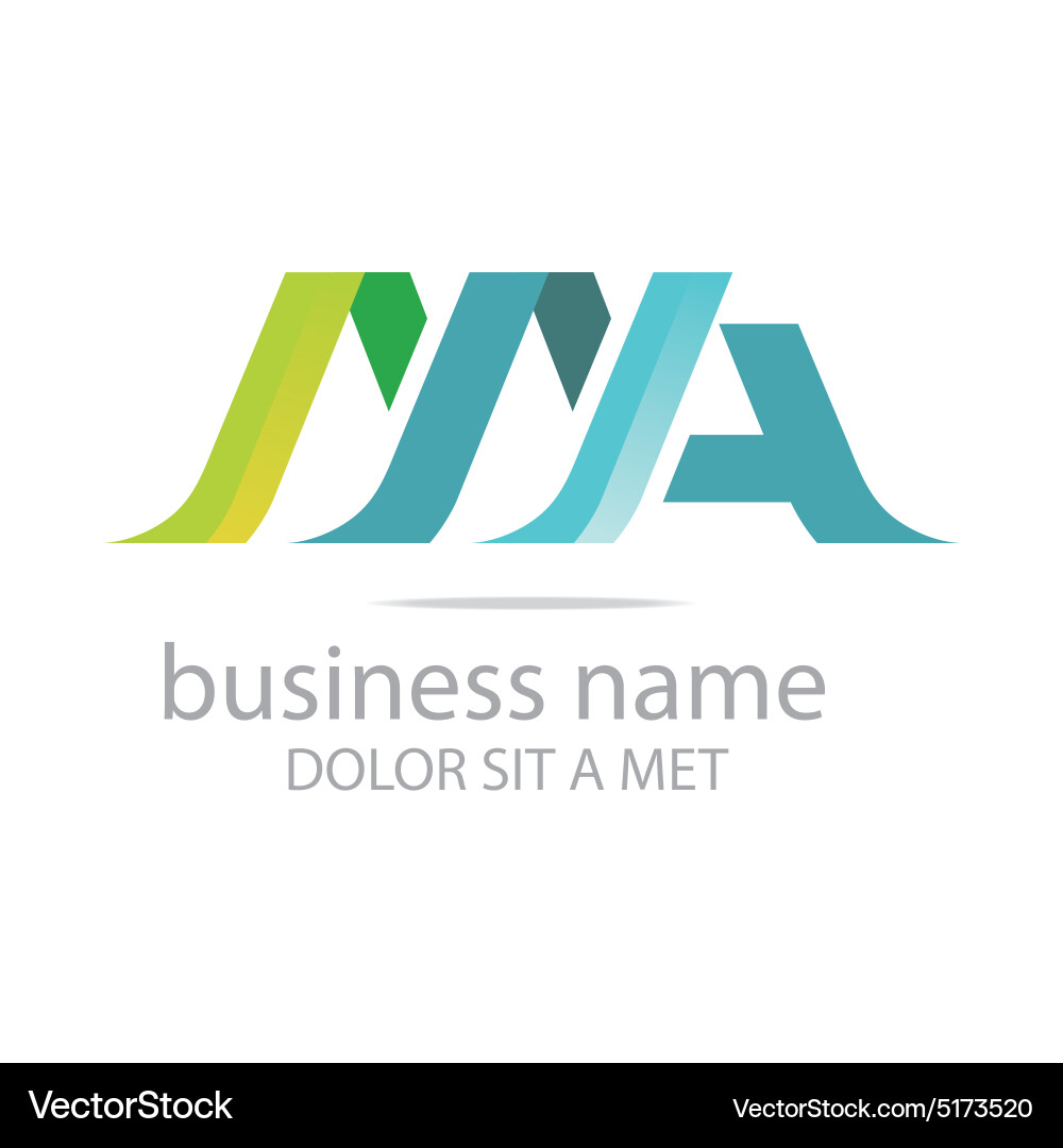 Modern Letter M Logo Royalty Free Vector Image