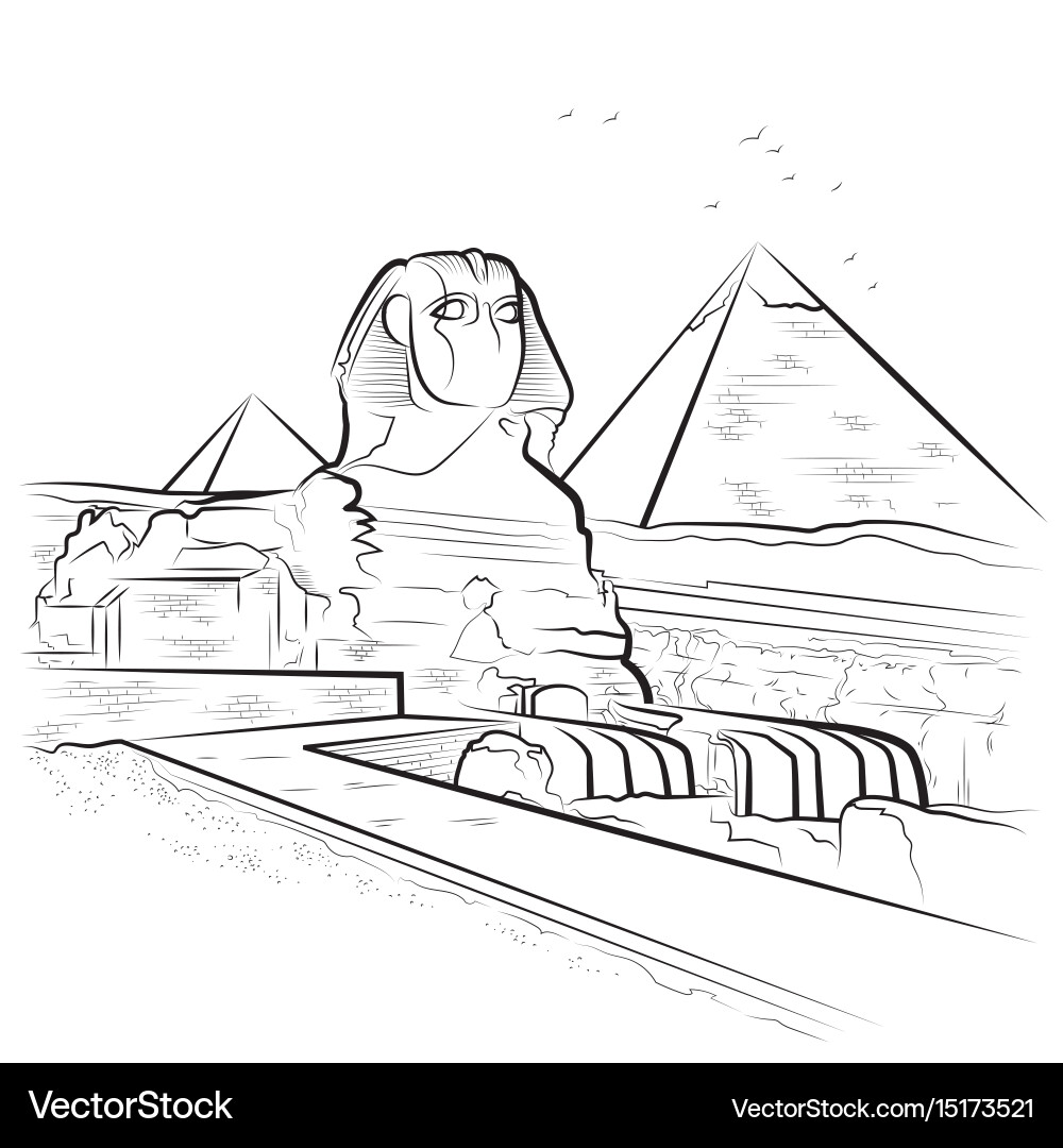 Great Sphinx Of Giza Drawing