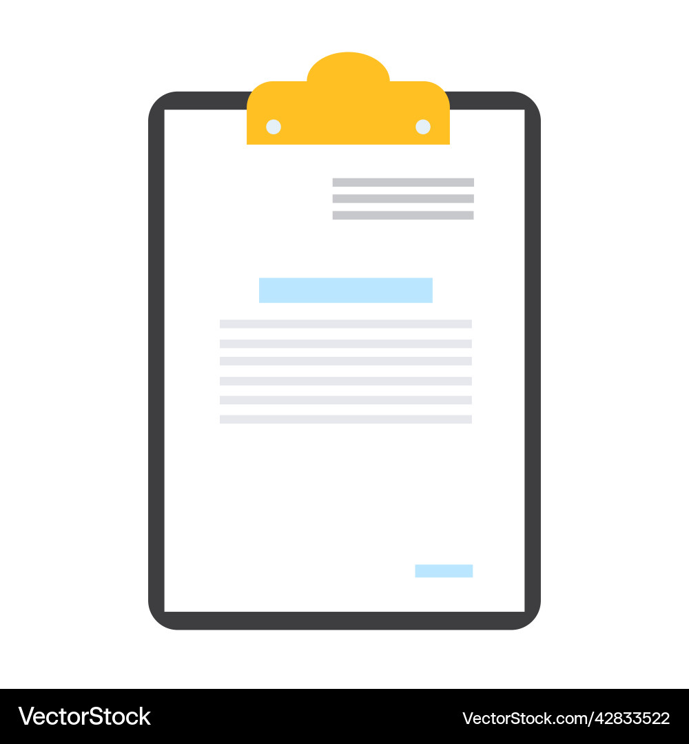 Clipboard for paper Royalty Free Vector Image - VectorStock