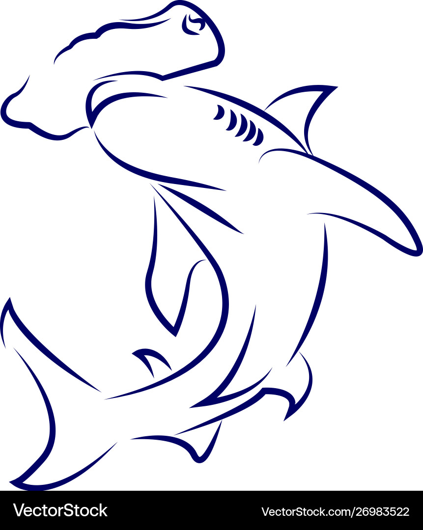 Hammerhead Royalty Free Vector Image - VectorStock
