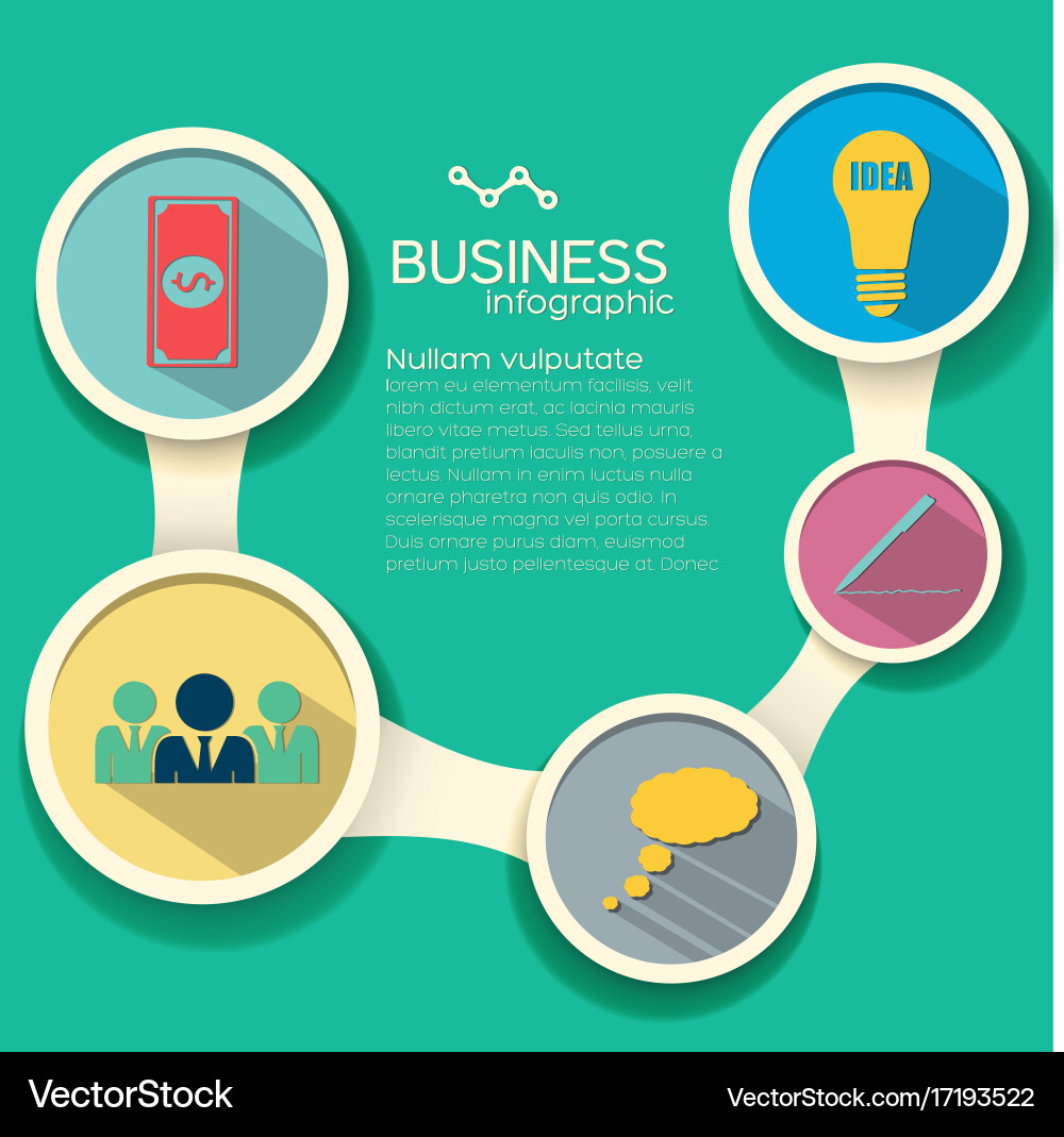 Infographic business elements Royalty Free Vector Image