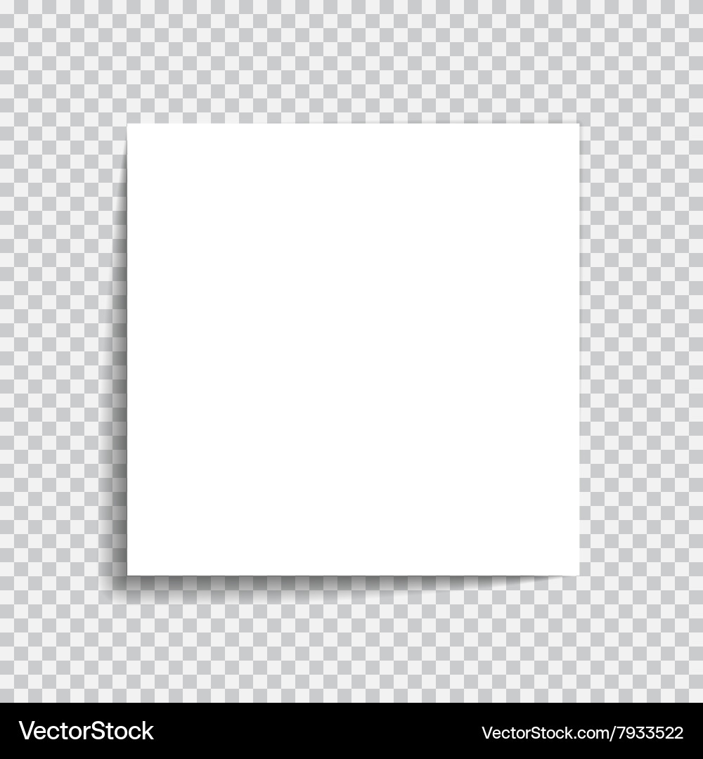 Transparent realistic paper shadow effects Vector Image