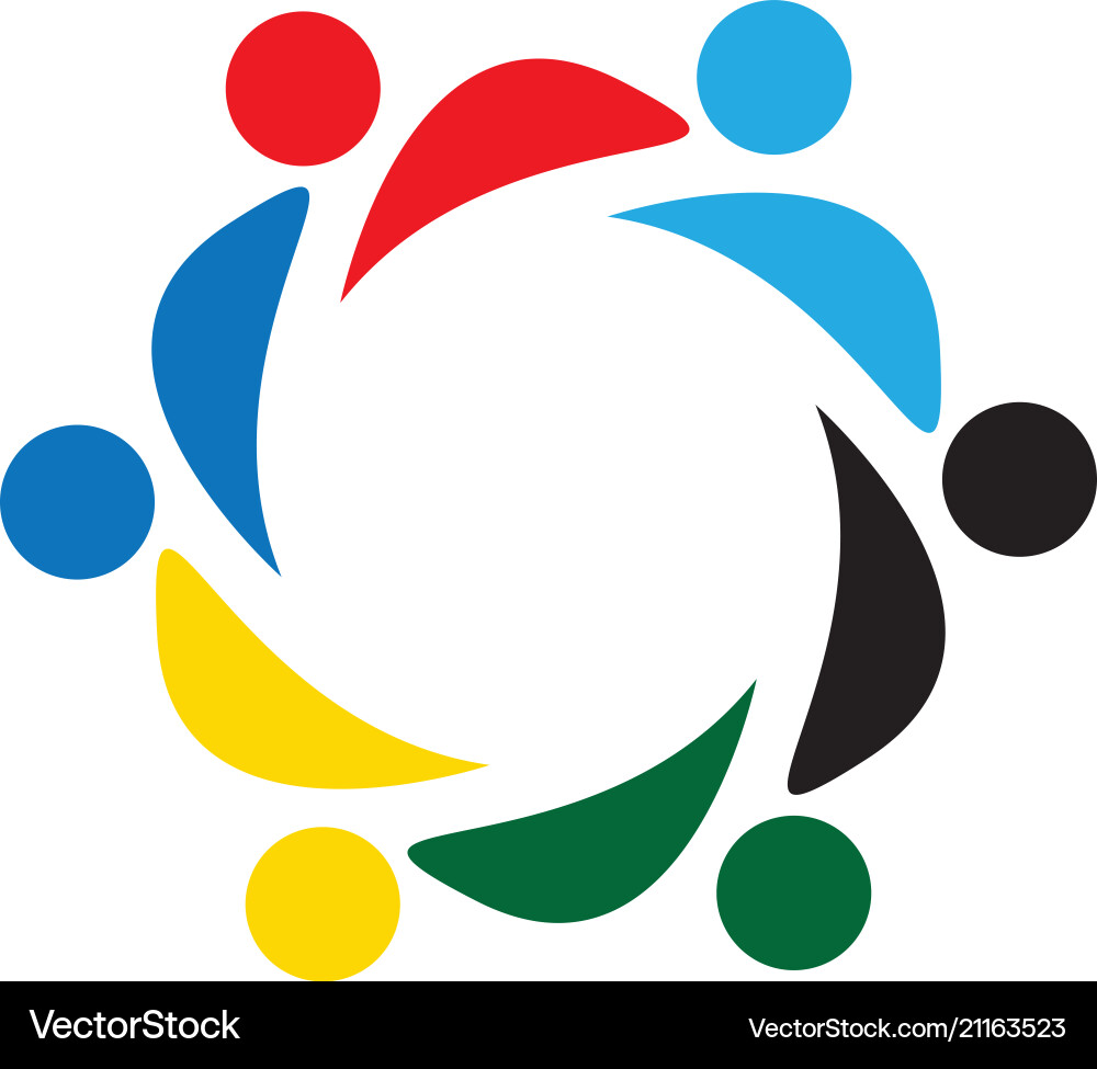 Community people organization logo icon template Vector Image