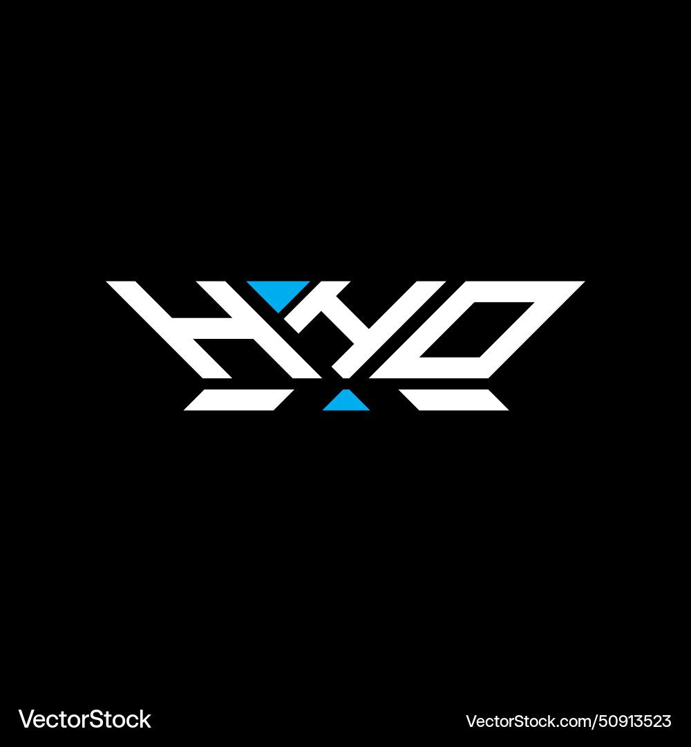 Hho letter logo design simple and modern Vector Image