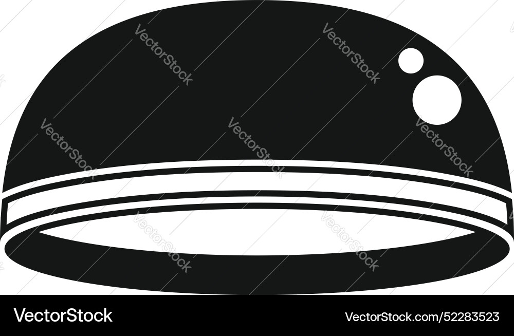 Modern round ceiling lamp hanging providing light Vector Image