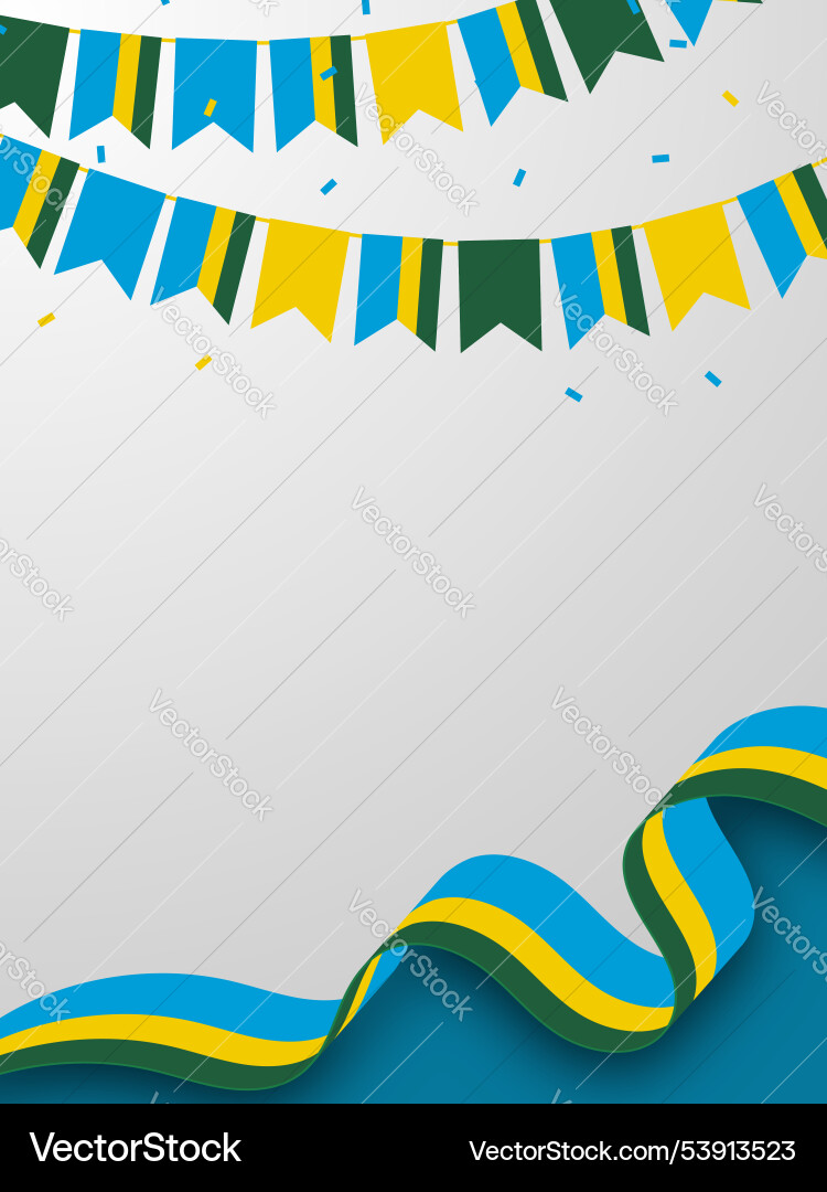 Rwanda background for festivals and national days Vector Image