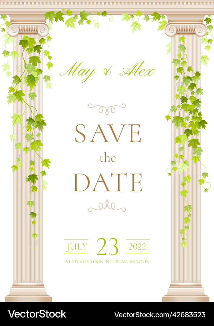 Greek wedding card Vector Images & Graphics for Commercial Use ...