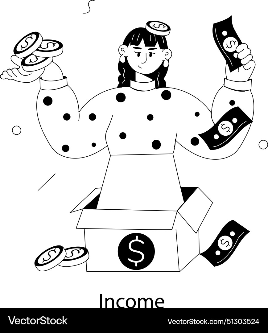 Income Royalty Free Vector Image - VectorStock