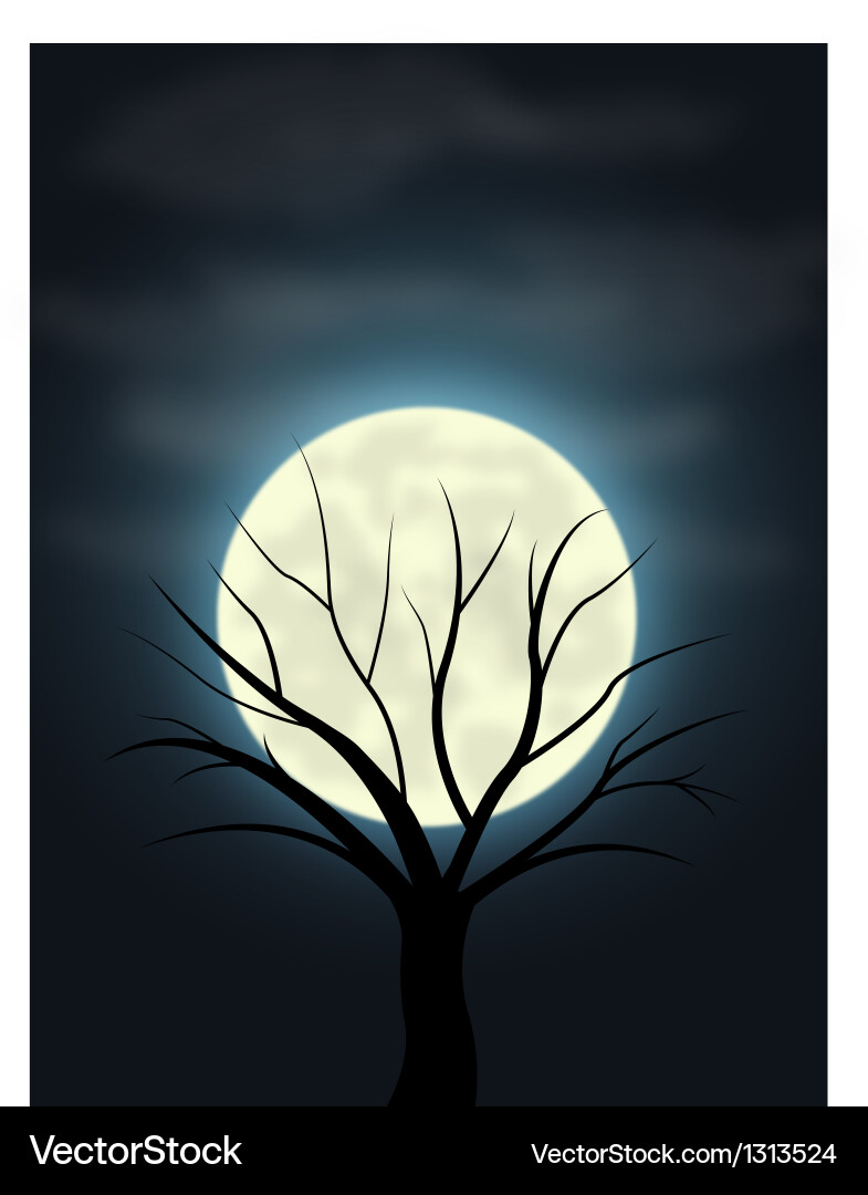 Moonlight Royalty Free Vector Image - VectorStock
