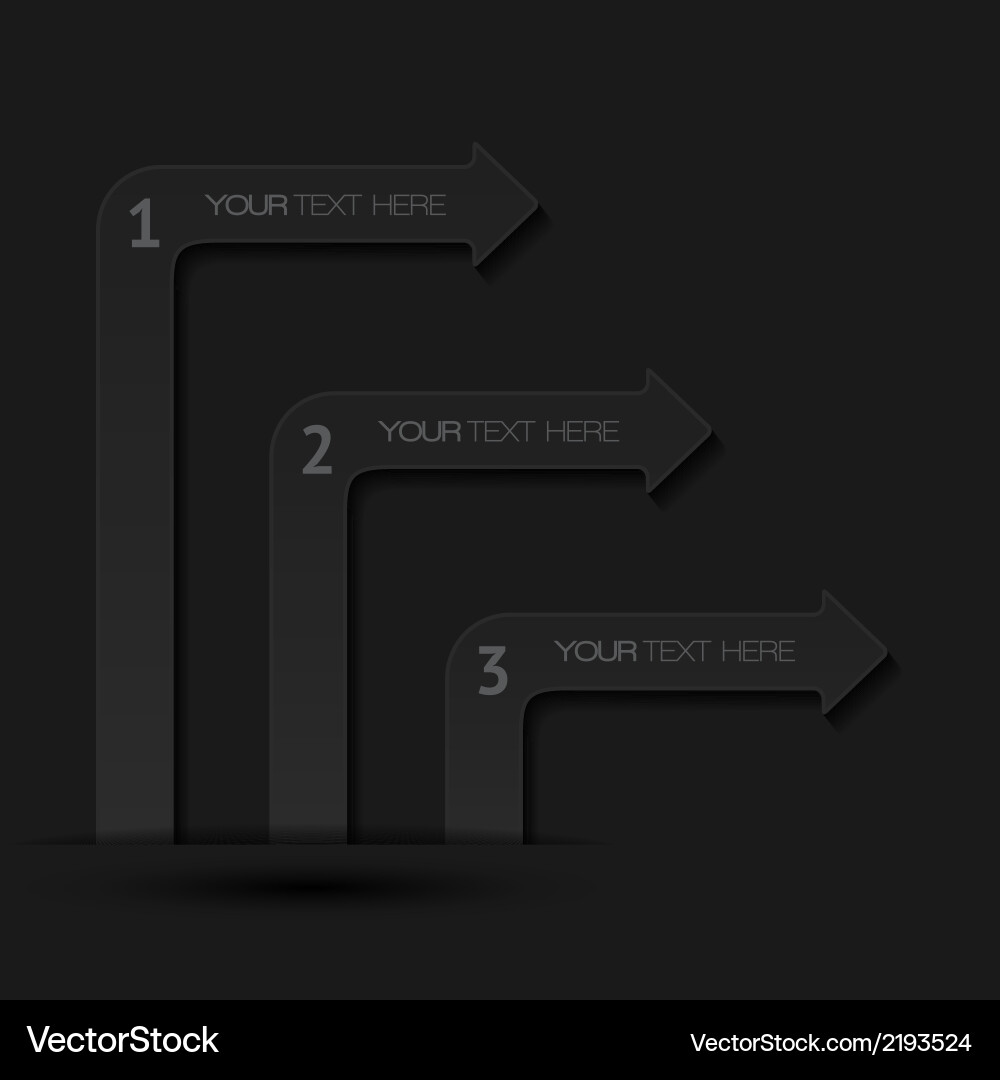 Set of arrow banners Royalty Free Vector Image