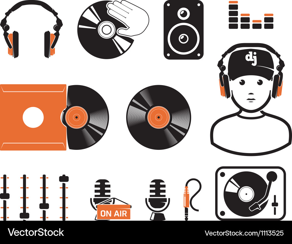 Cool Disc Jockey Vector Images (over 100)