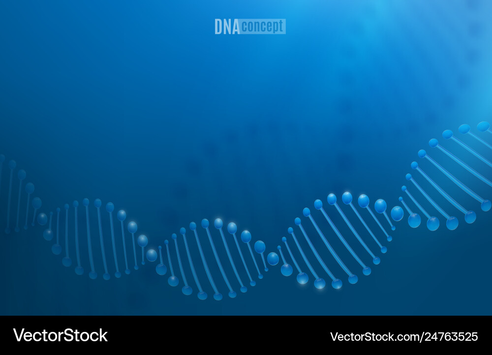 Dna science technology background Royalty Free Vector Image