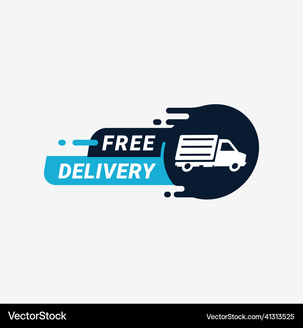 Fast Delivery Shipping Badge Royalty Free Vector Image