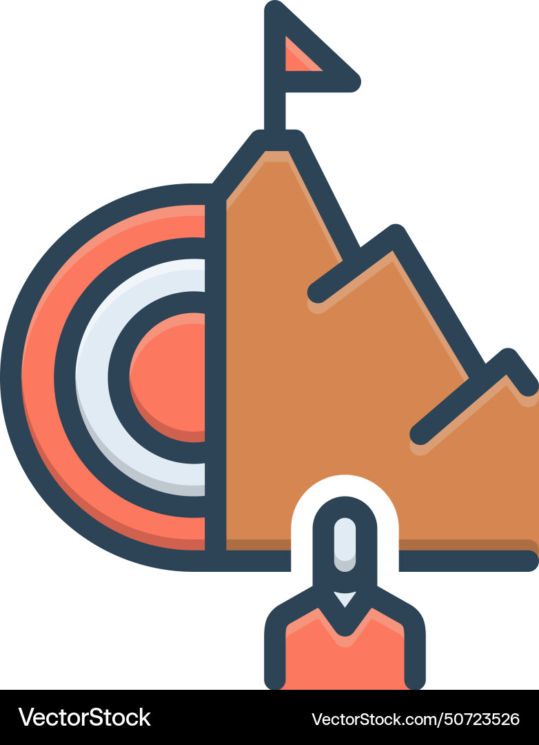 Achievable goal Royalty Free Vector Image - VectorStock