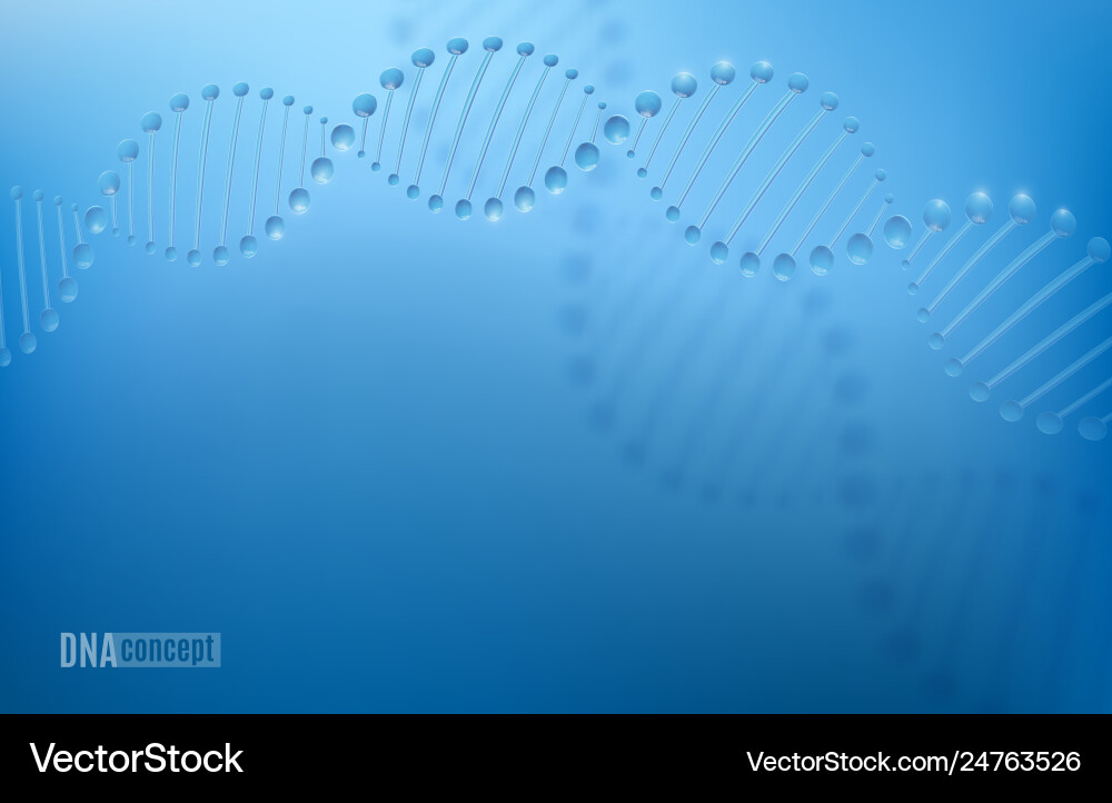 DNA Science Technology Background Royalty Free Vector Image