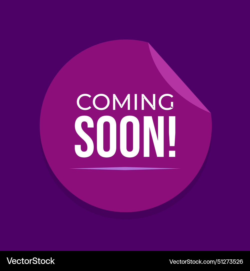 Upcoming events text announcement banner graphic Vector Image