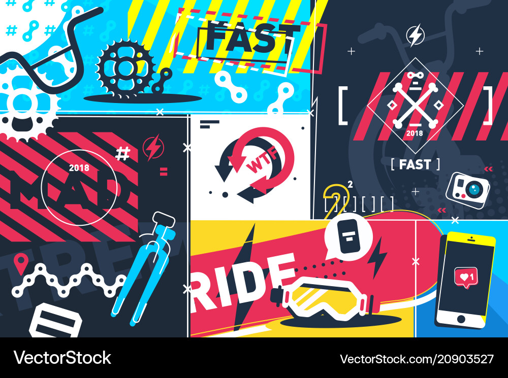 Dynamic Bike Speed Background Royalty Free Vector Image