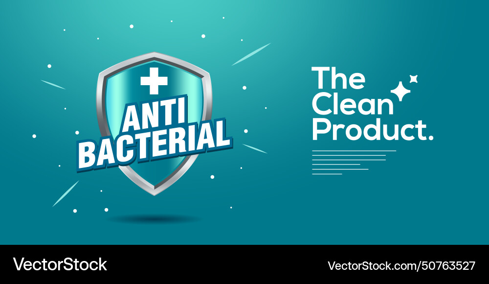 Health protection banner with shield cross Vector Image