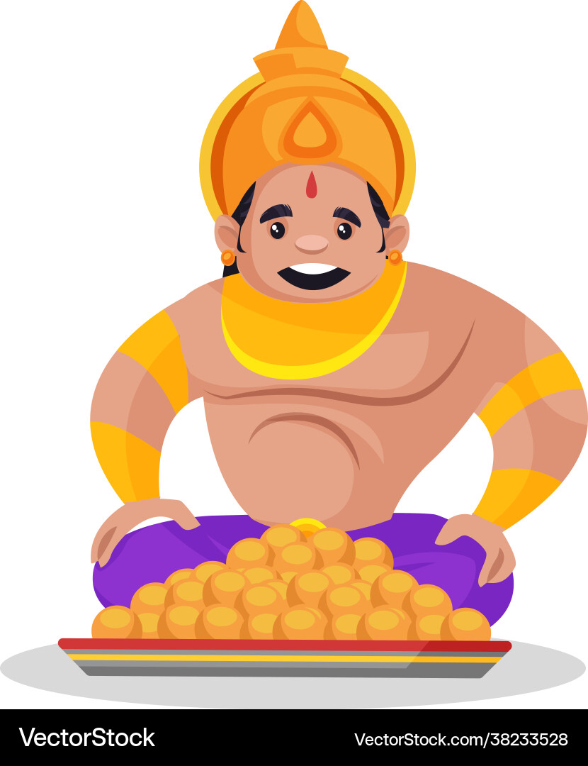 Bhima cartoon character Royalty Free Vector Image