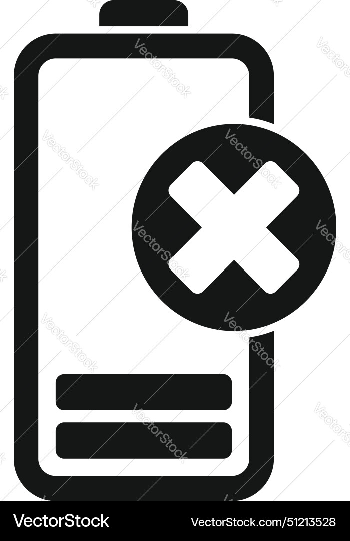 Electro charging battery icon simple Royalty Free Vector