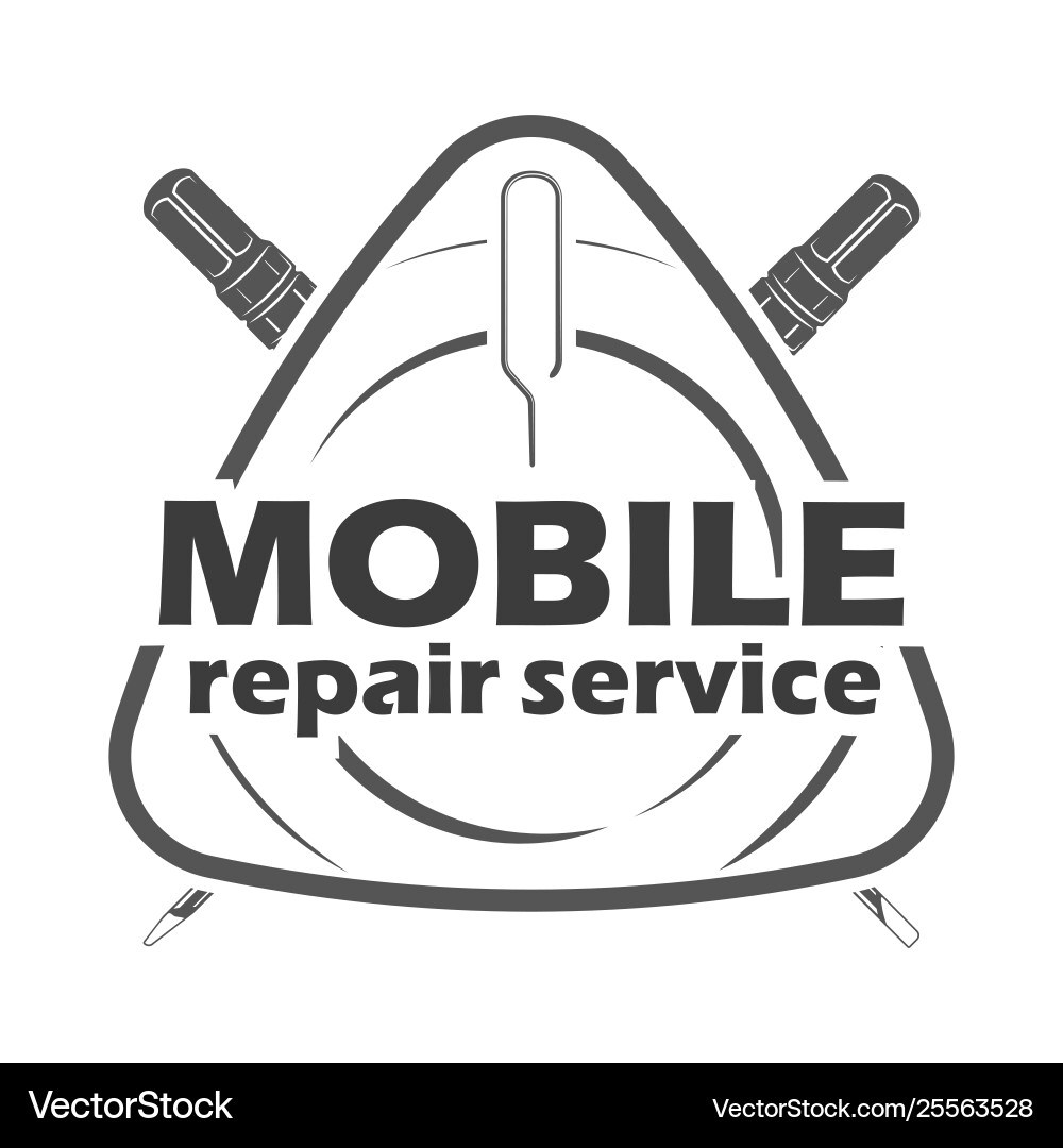 Mobile repair service2 Royalty Free Vector Image