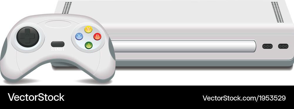 Game console Royalty Free Vector Image - VectorStock