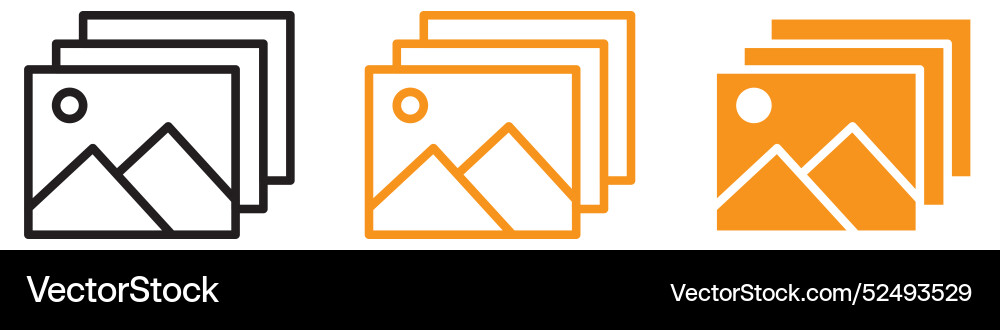 Versatile image or photo icon for photography Vector Image