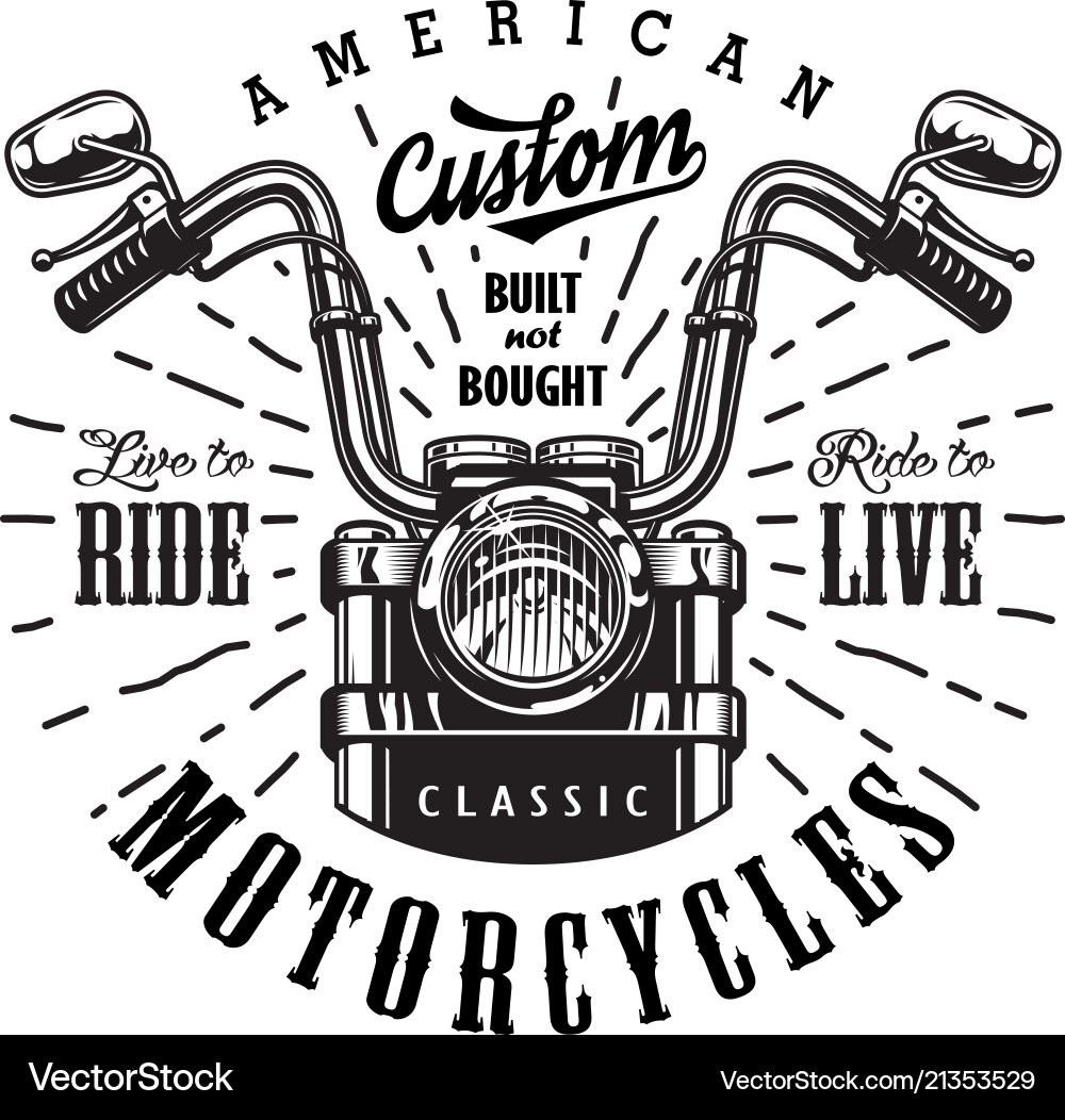 Vintage Motorcycle Logo Royalty Free Vector Image