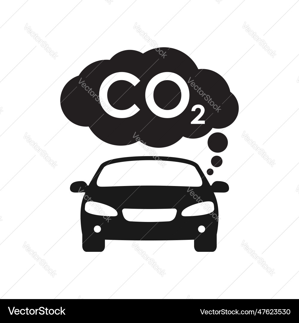 Car emission Royalty Free Vector Image - VectorStock