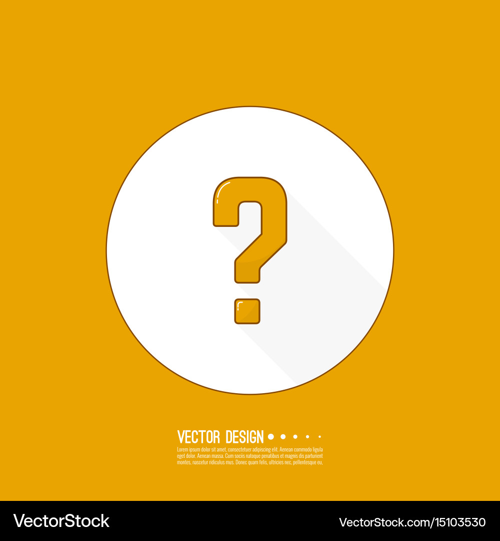 Frage Mark Icon Lizenzfreies Vektorbild - VectorStock