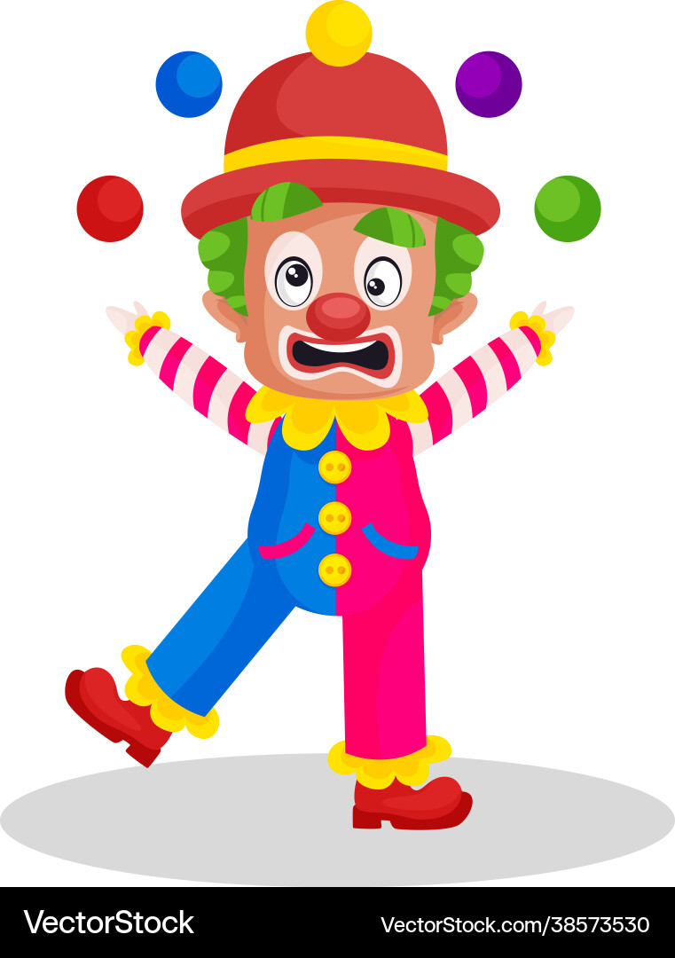 Joker cartoon character Royalty Free Vector Image