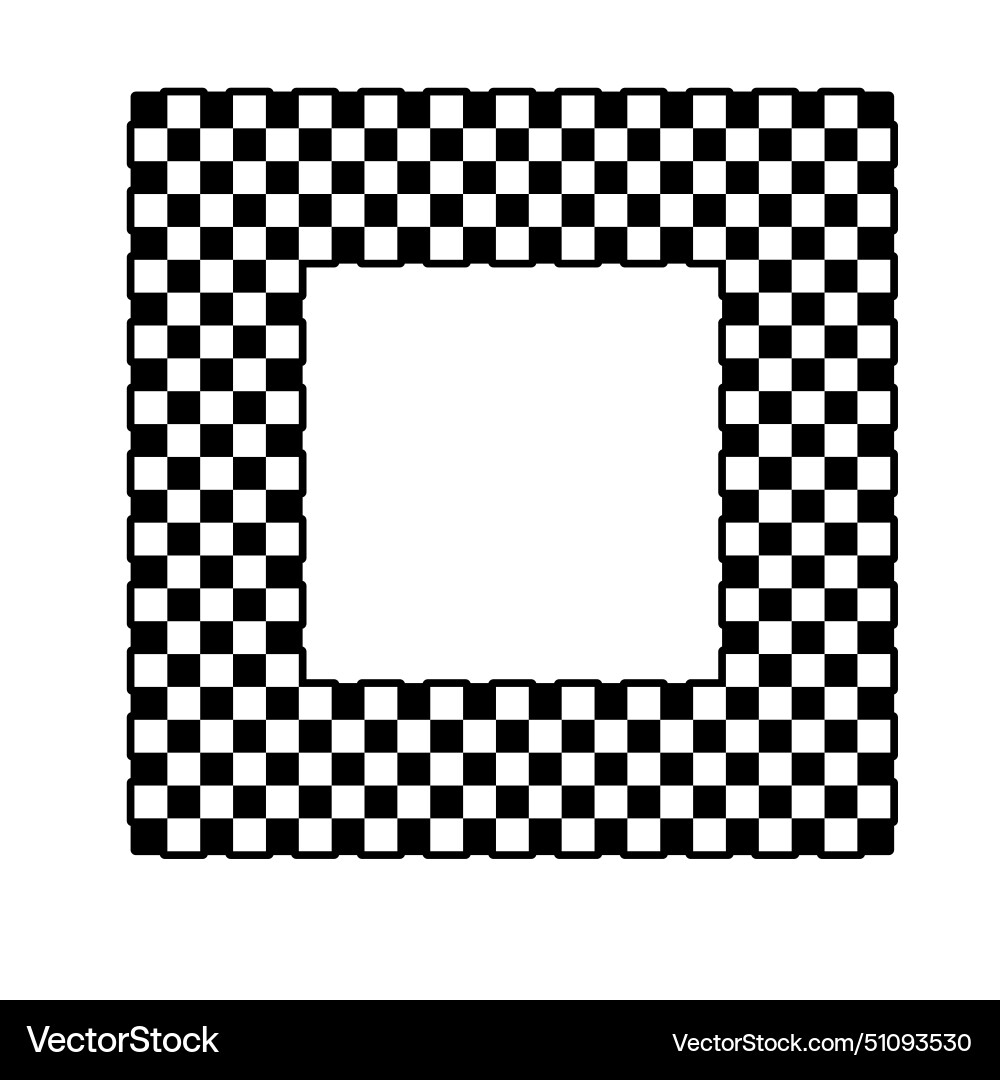 Racing flag design square frame Royalty Free Vector Image