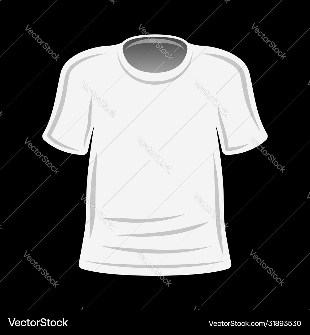 White t-shirt template for your design Royalty Free Vector