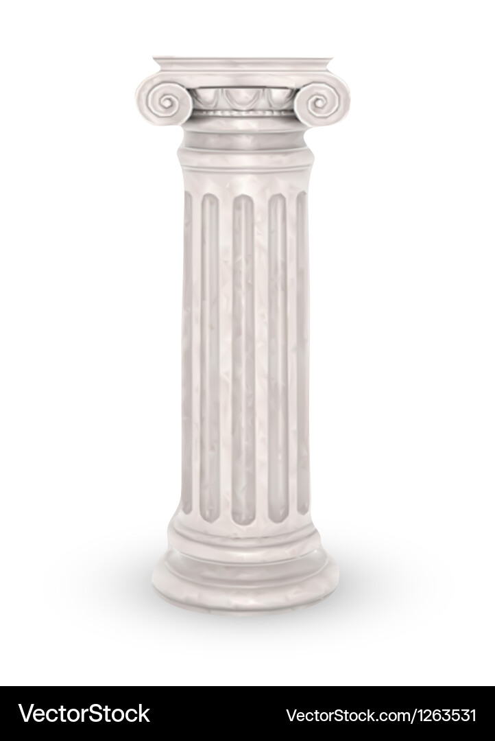 Elegant Classical Column Royalty Free Vector Image
