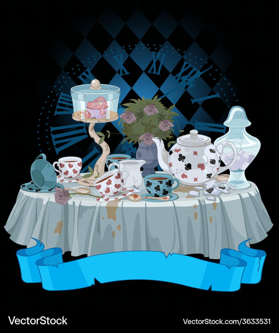 Tea party Royalty Free Vector Image - VectorStock